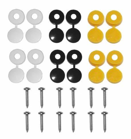 Screw & Cap number plate fixing kit – Just Number Plates