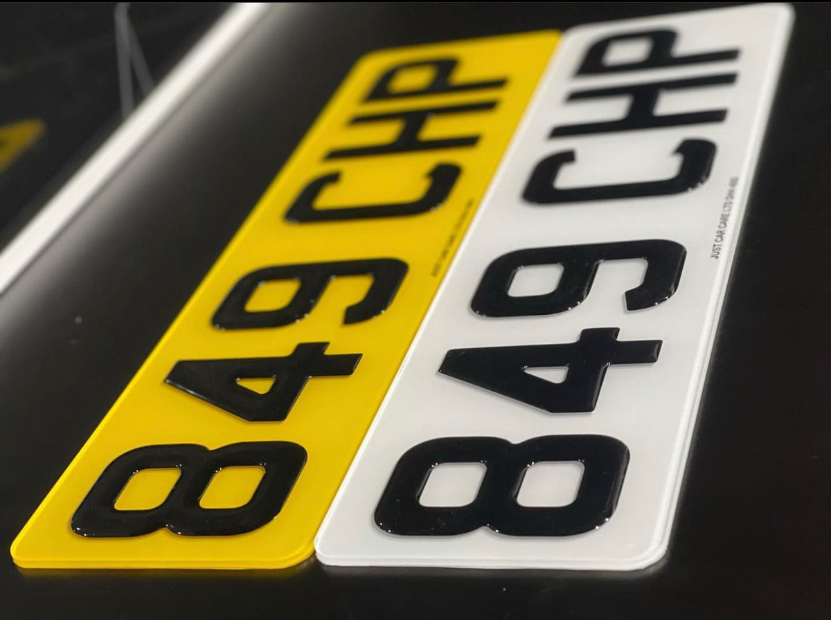 Short 3D Gel Number Plate | Fully Road Legal from Just Number Plates