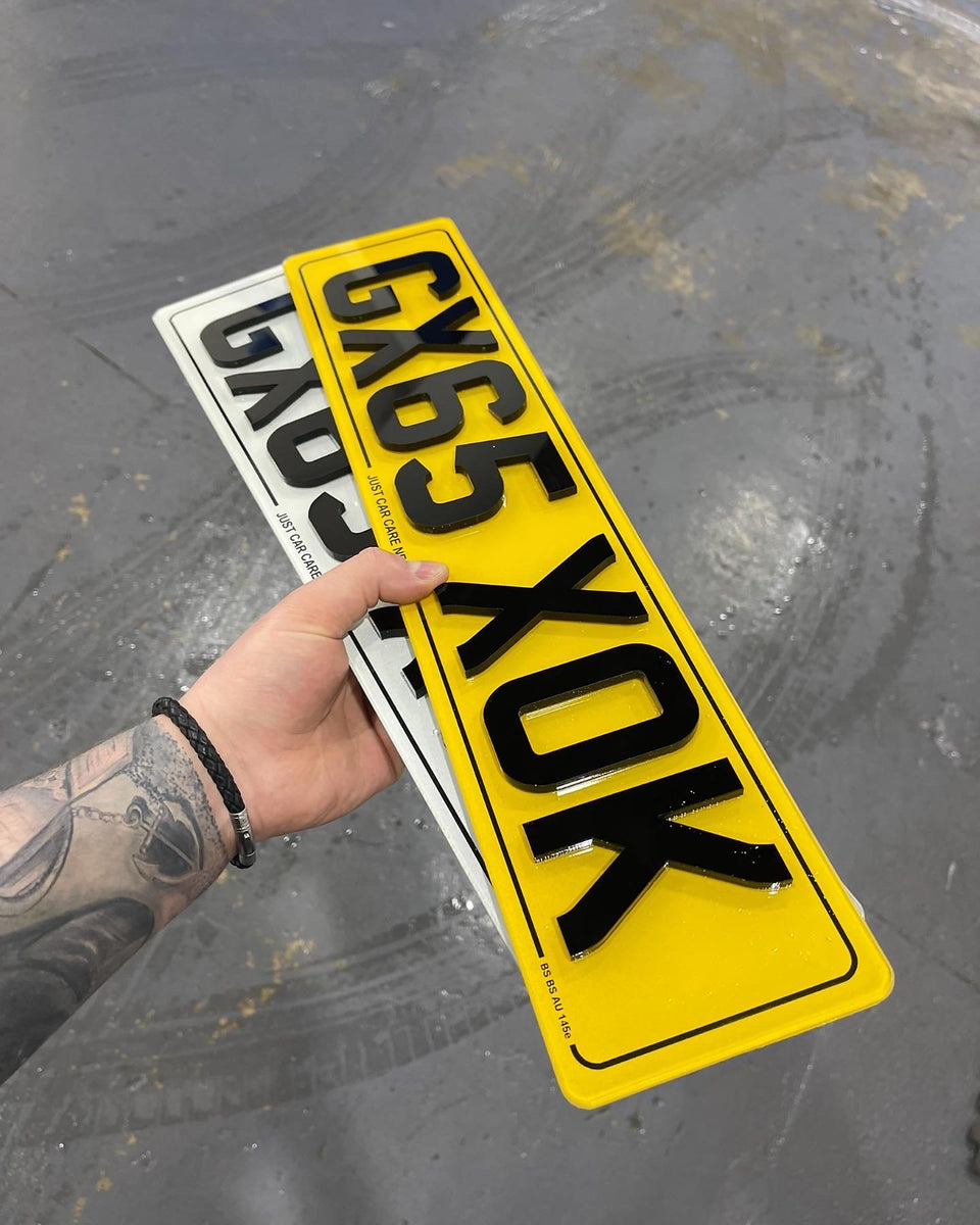 4D Number Plate 5MM | Fully Road Legal from Just Number Plates