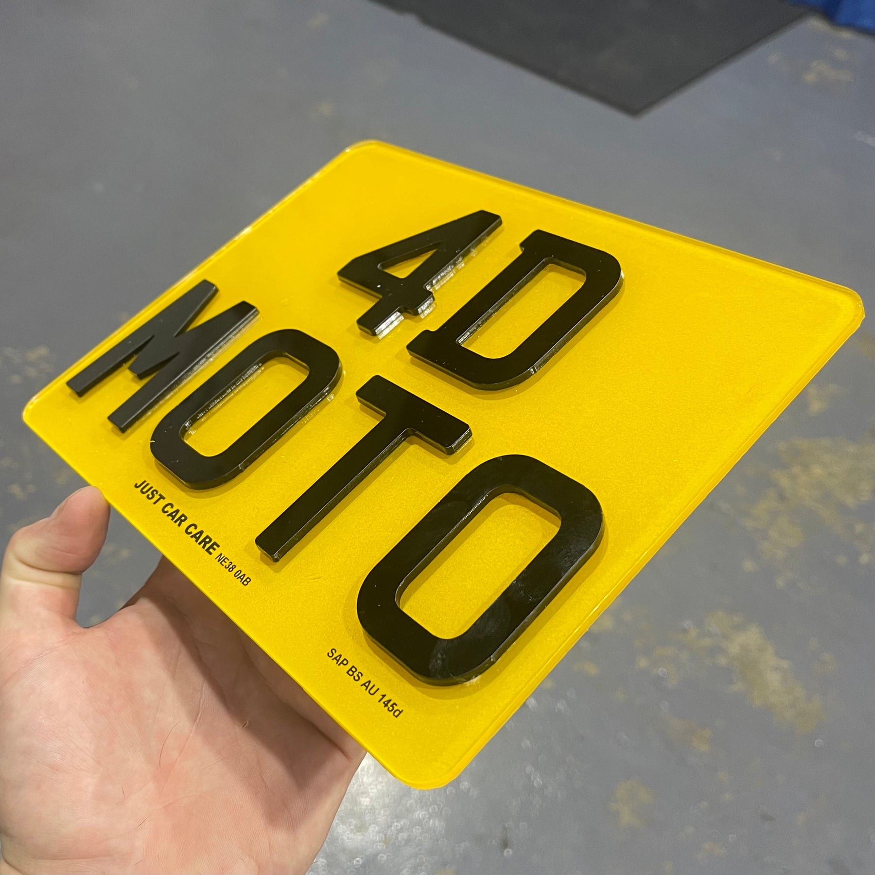 4D Motorbike Number Plate | Number Plates for Bikes & Quads – Just ...
